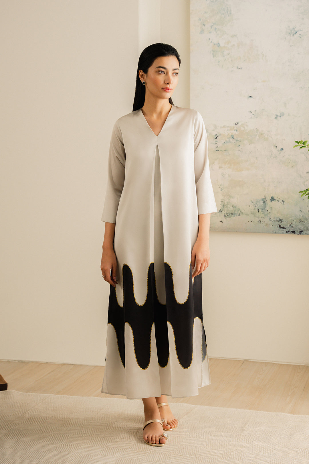 Squiggle Silk Dress – Lulusar